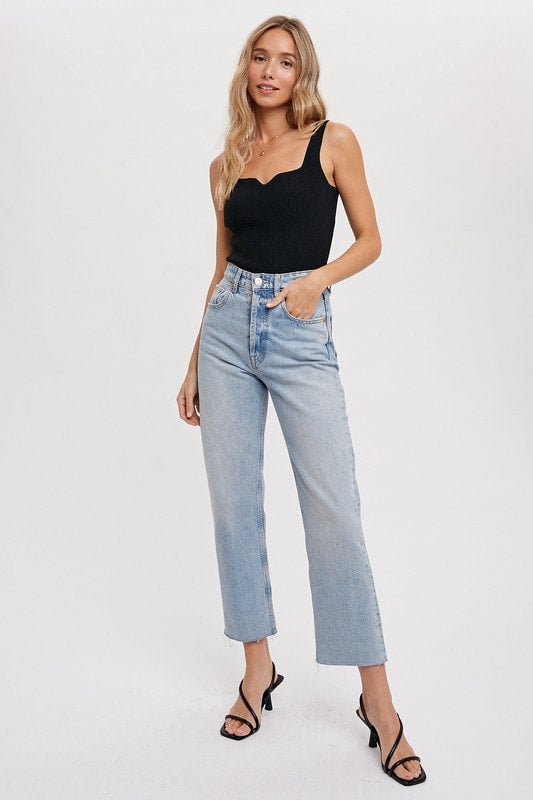 Black Essential Ribbed Tank | Schell Bell Boutique